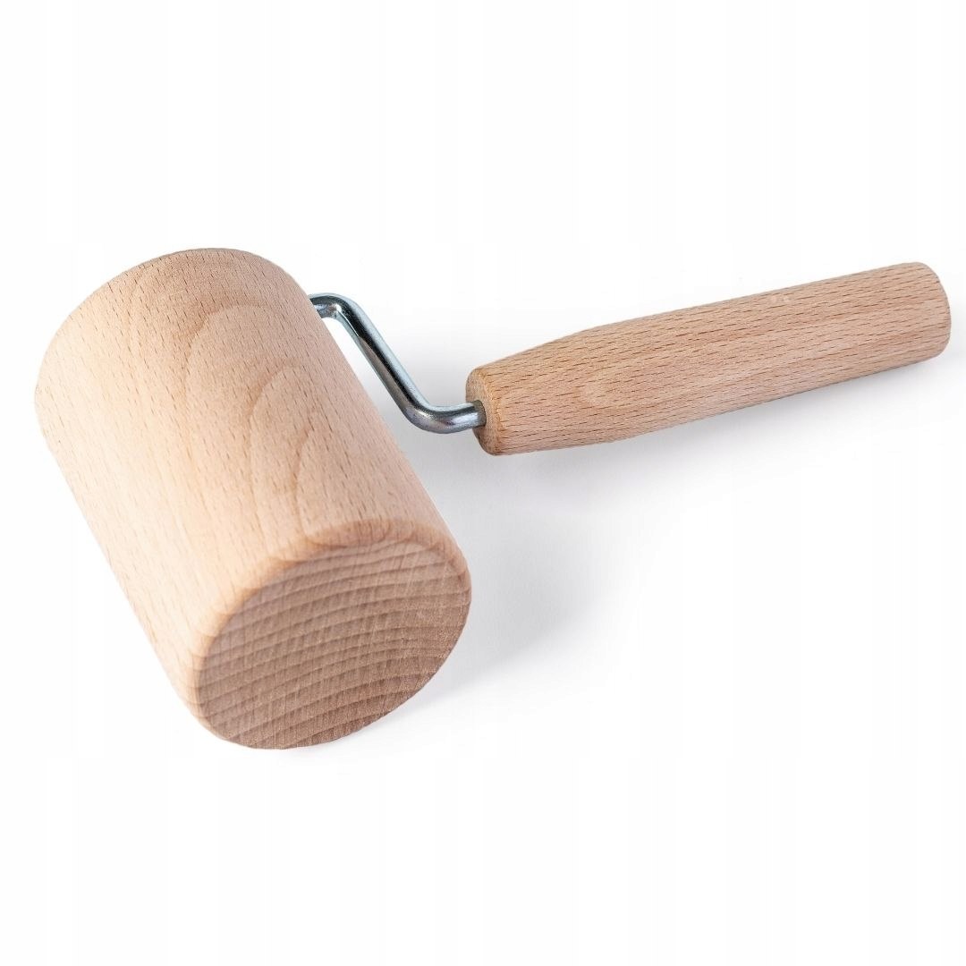 Wałek Do Ciasta Obrotowy Z Rączką Drewniany Wałeczek Do Wygładzania ...